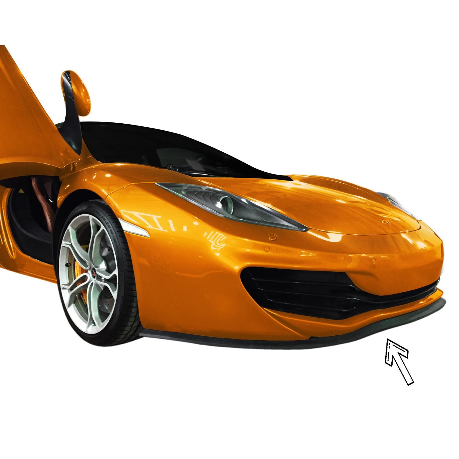 Cowles Products 2.6 in. 8.5 ft. Black Ground Effects Kit Universal Air Lip