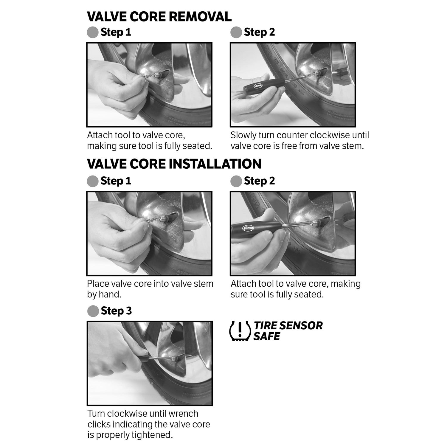 Slime Tire Valve Stem Core Remover Tool