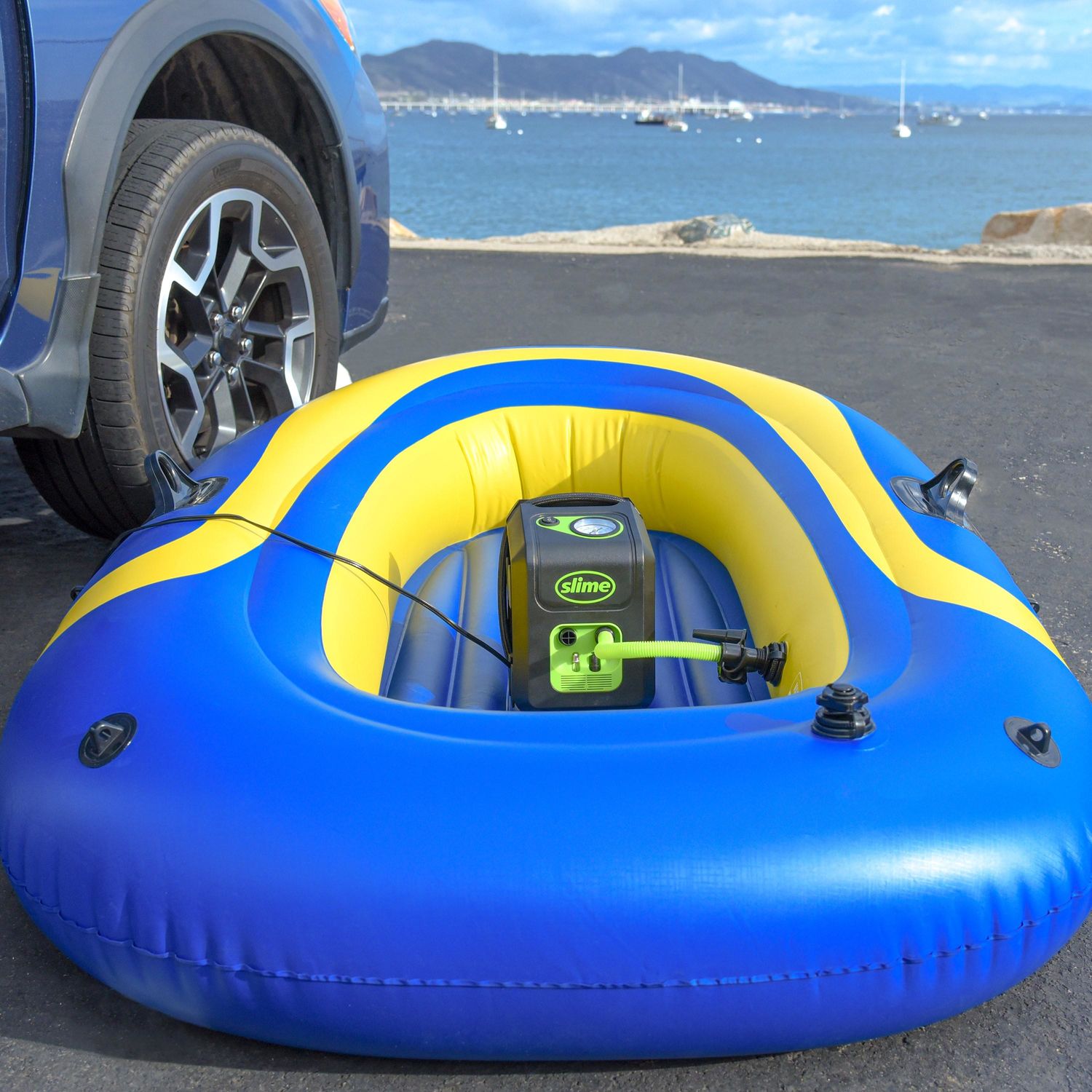 Slime 12 Volt Dual Power All Purpose Portable Tire Inflator