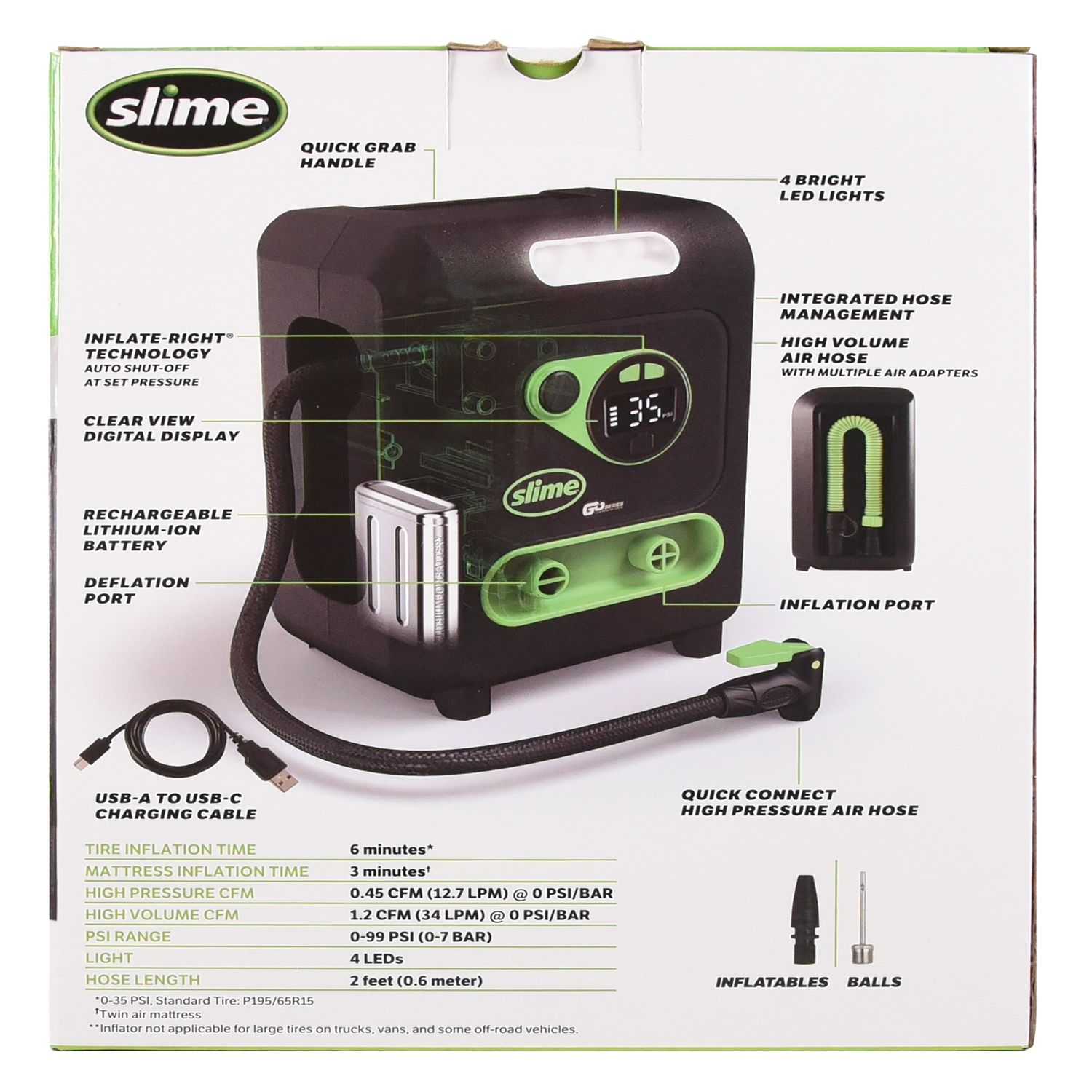 Slime Cordless Multi-Purpose Inflator