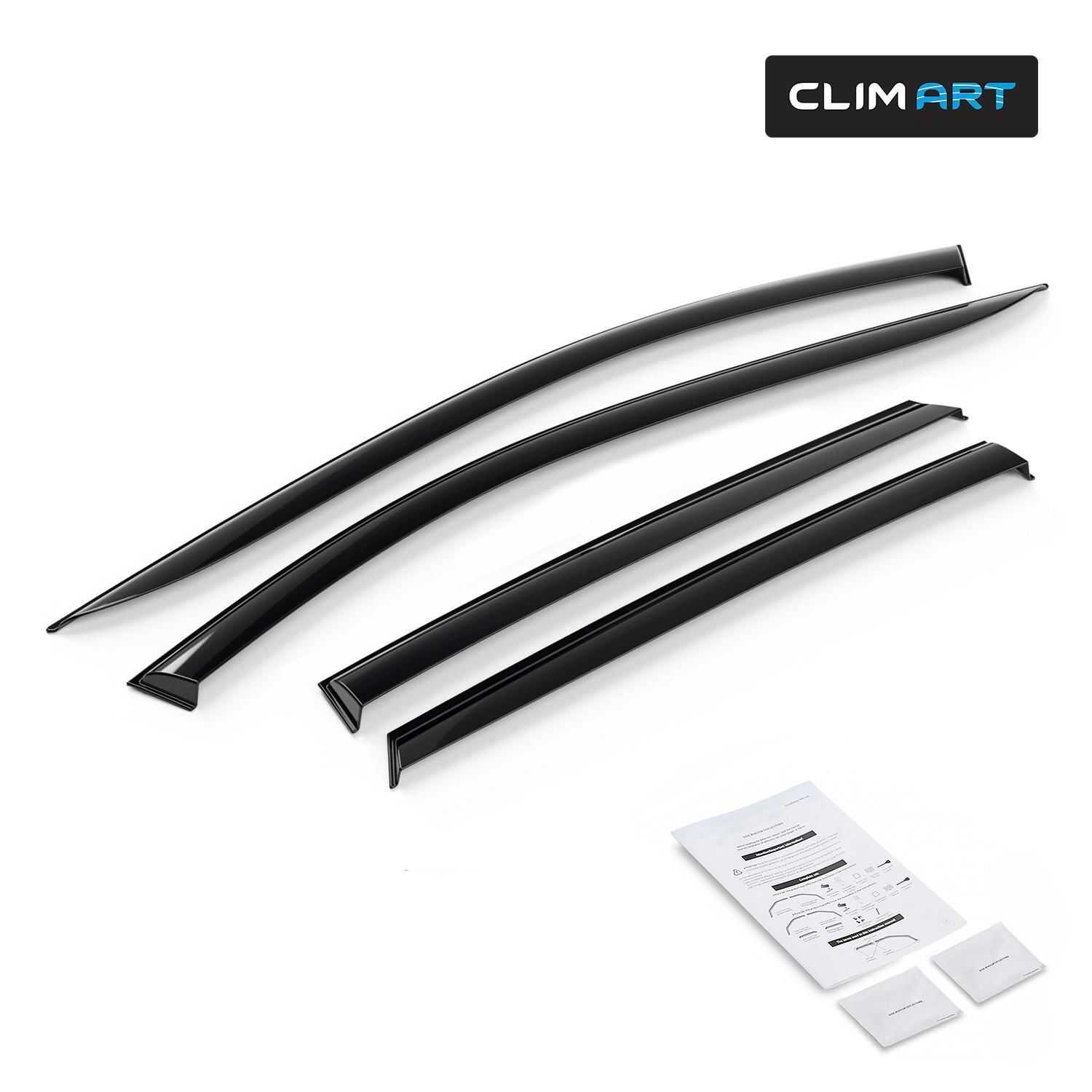 Clim Art Dark Smoke Side Window Deflector 420026