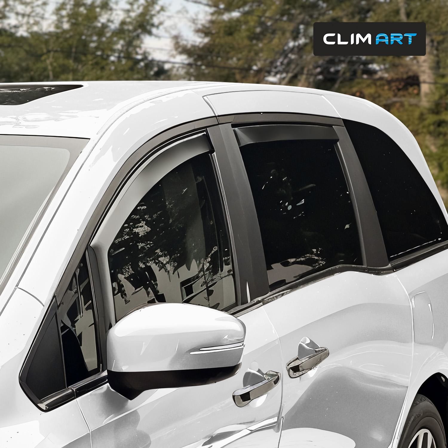 Clim Art Smoke Side Window Deflector 618175