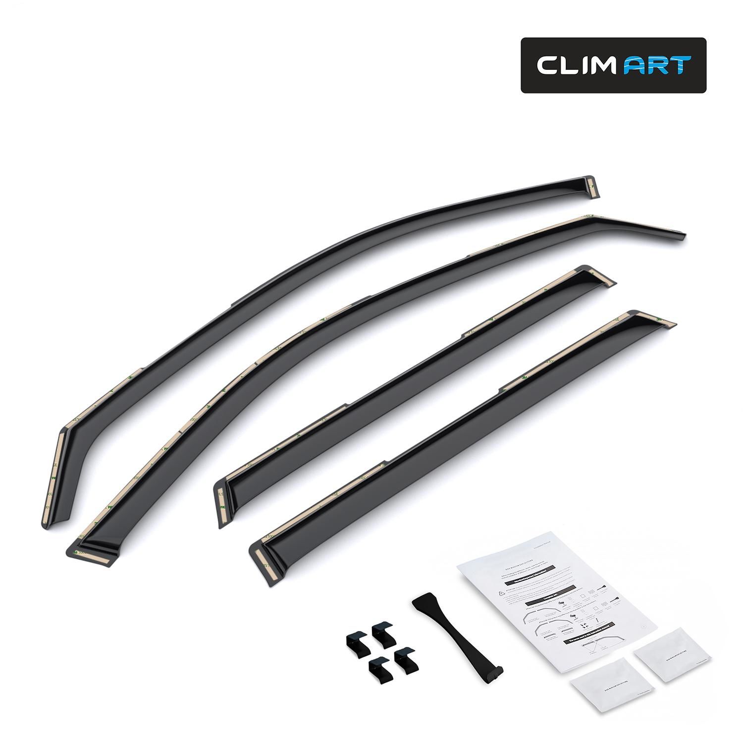 Clim Art Smoke Side Window Deflector 621163
