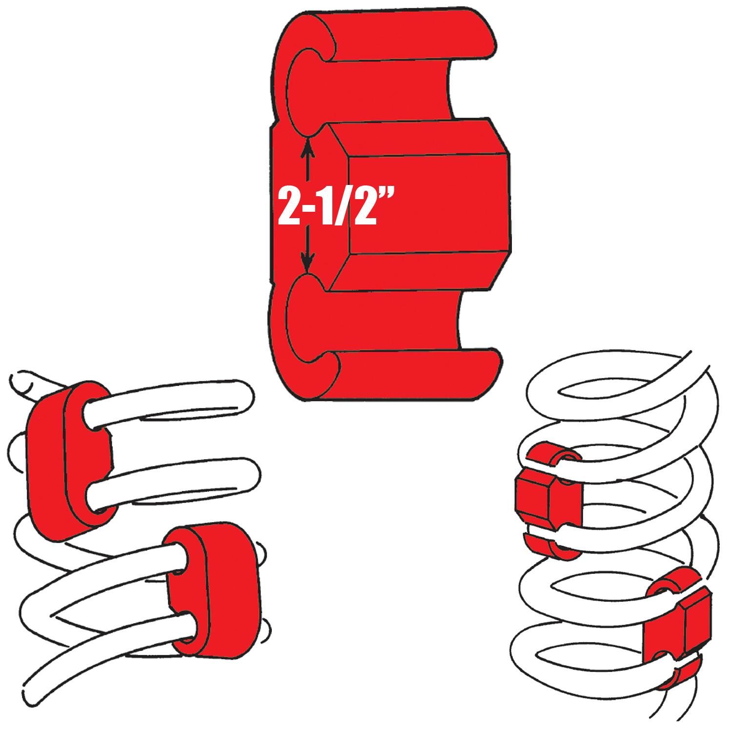 Specialty Products Company 2 1/2in Coil Spring Stabilizer 4 Piece