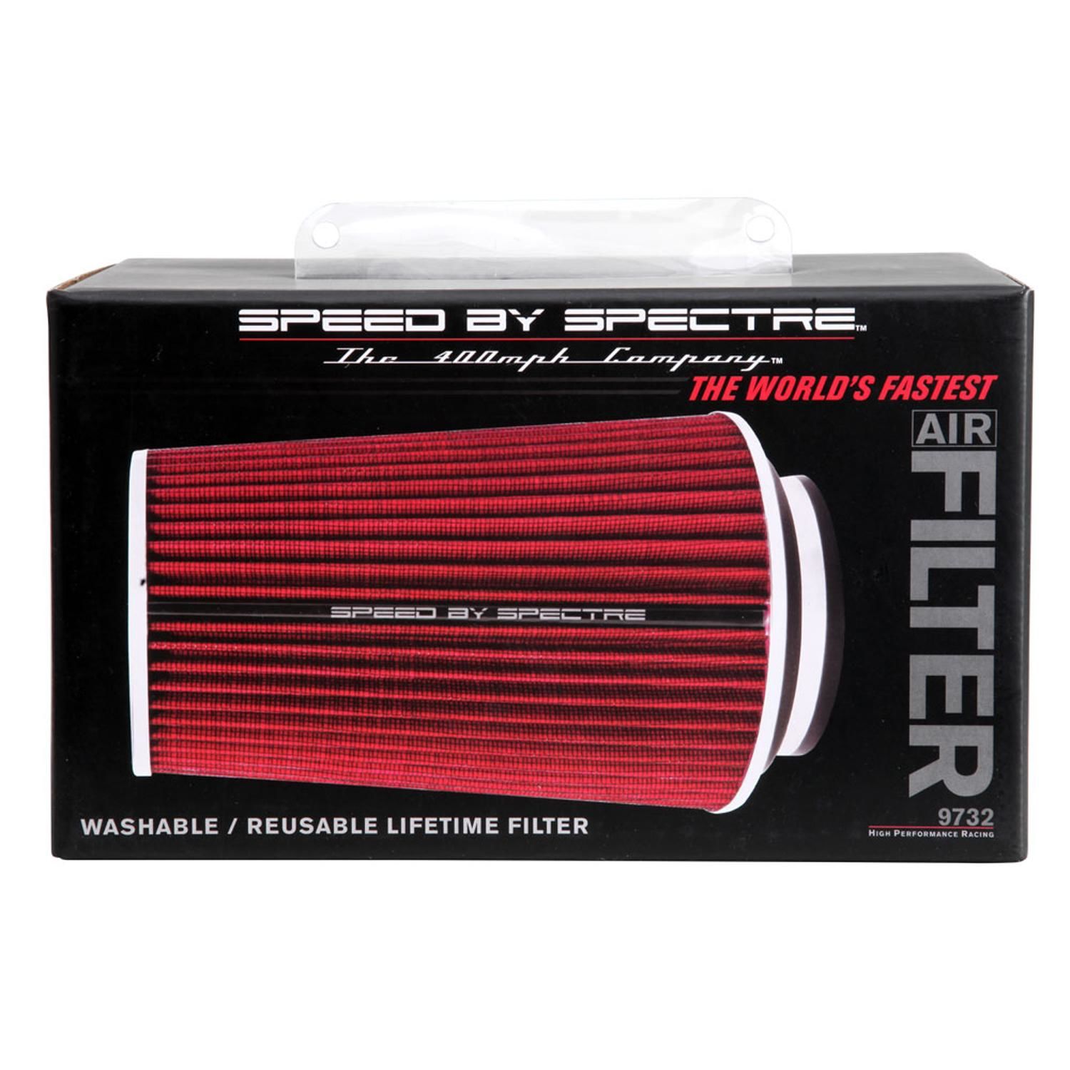 Spectre Red Large Conical Air Filter