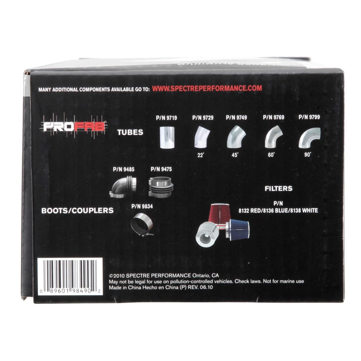 Spectre 5 1/8in Single Air Cleaner Plenum