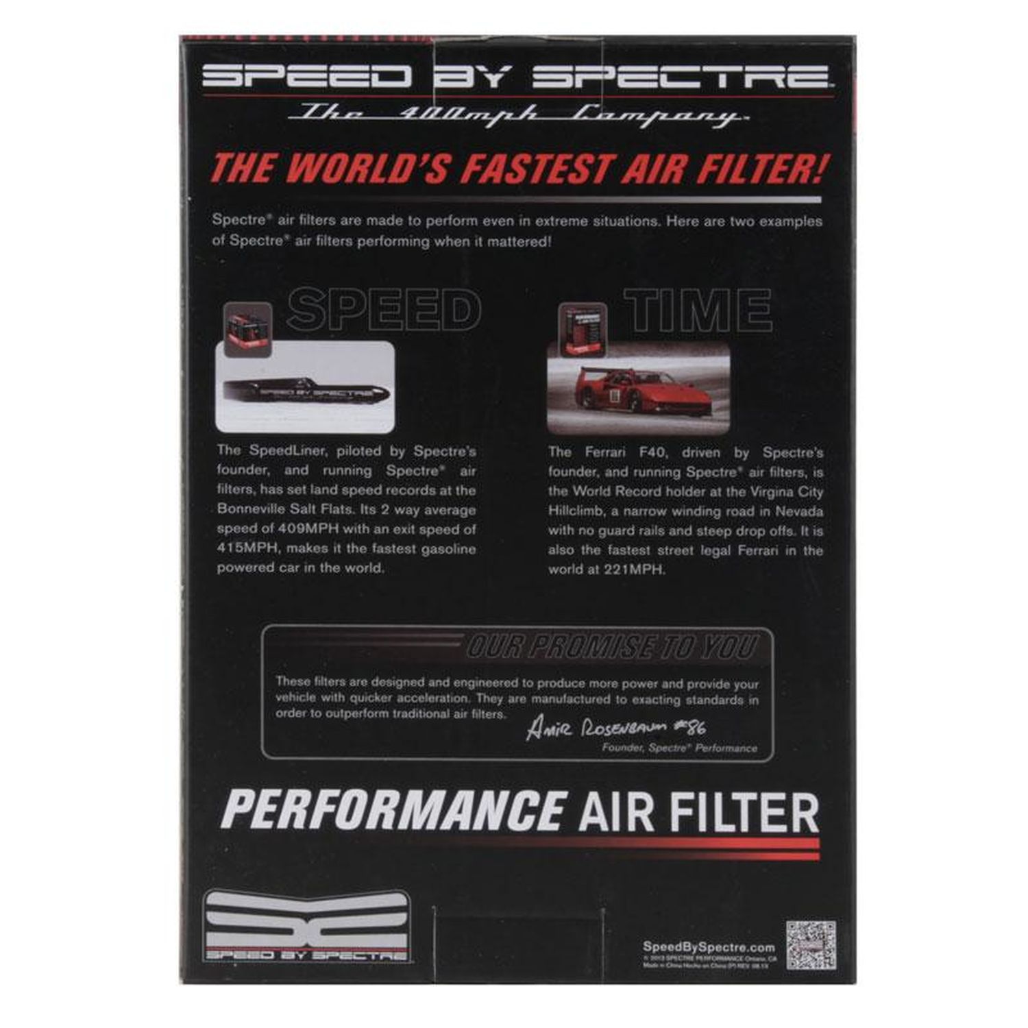 Spectre Performance Air Filter HPR8038