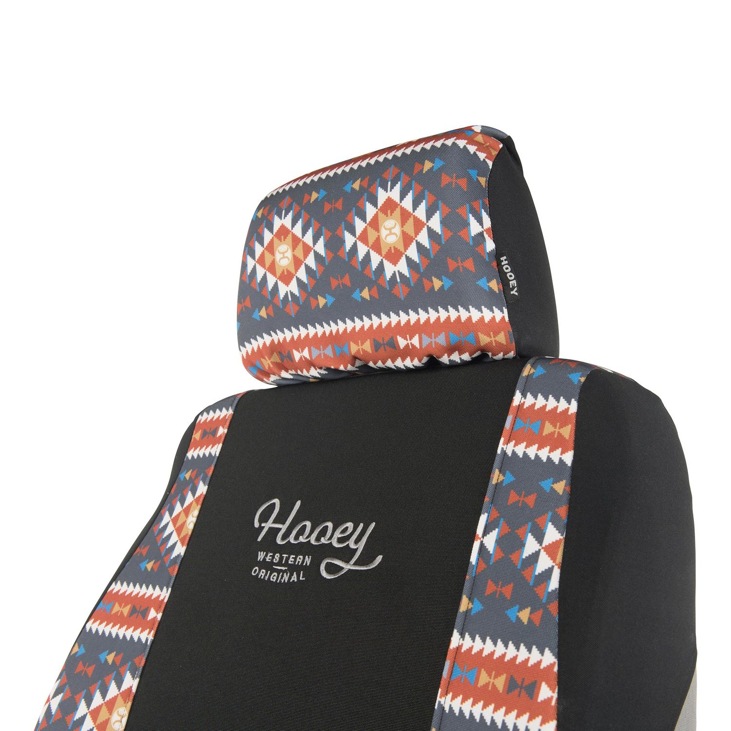 Hooey Signature Automotive Black Tucson Aztec Low Back, Riggin Seat Cover