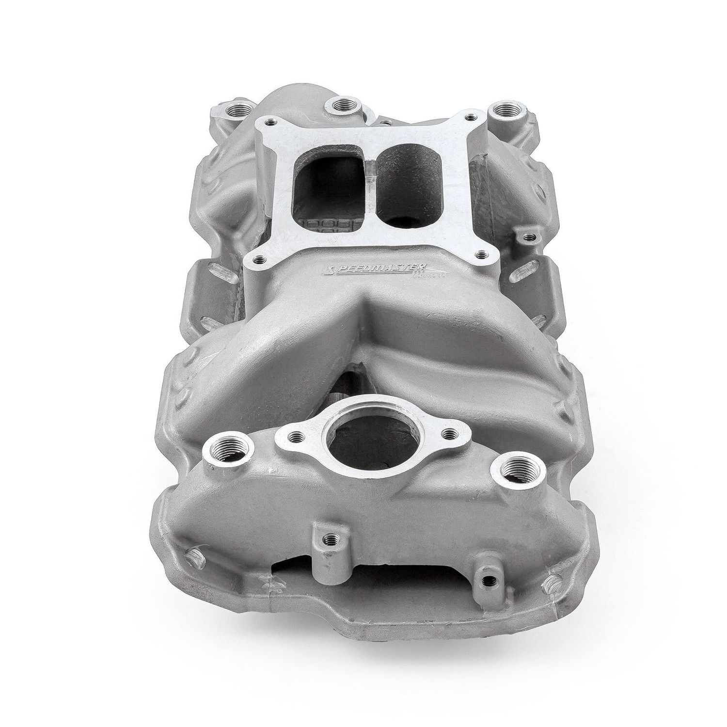 Speedmaster Chevy SBC 350 MidRise Air 1957-95 Satin Intake Manifold