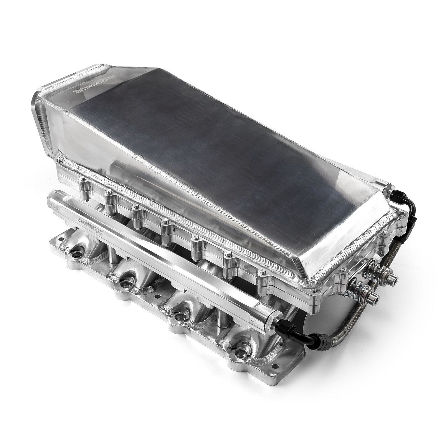 Speedmaster Ford 5.0L Coyote Fabricated Low Ram Air 98mm 4 Bolt EFI ...