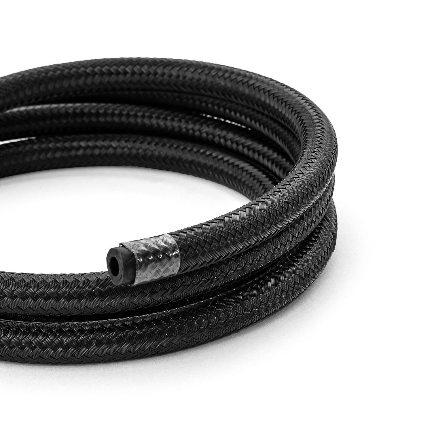 Speedmaster Black 20ft x -4AN Nylon Braided Hose Line