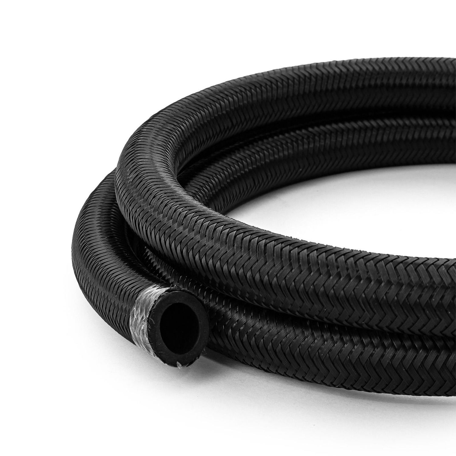 Speedmaster Black 20ft x -10AN Nylon Braided Hose Line