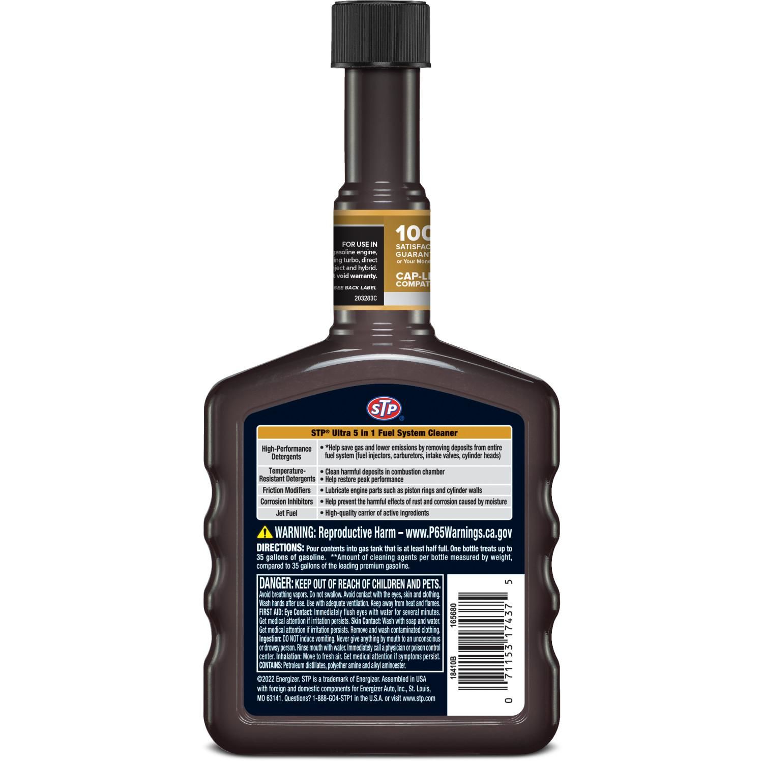 STP Ultra 5-in-1 Fuel System Cleaner 12oz