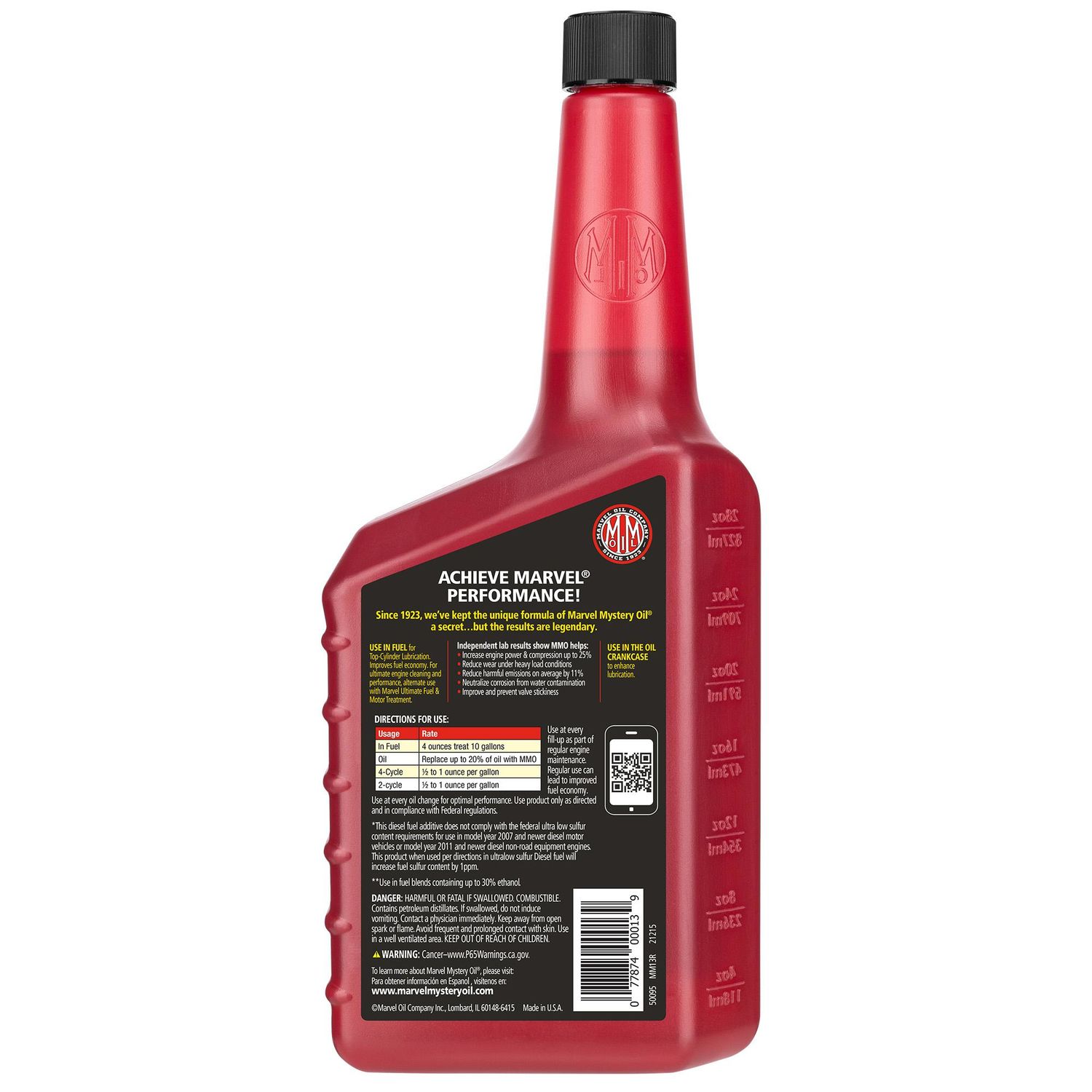 Marvel Mystery Oil Original Fuel and Motor Treatment 32oz