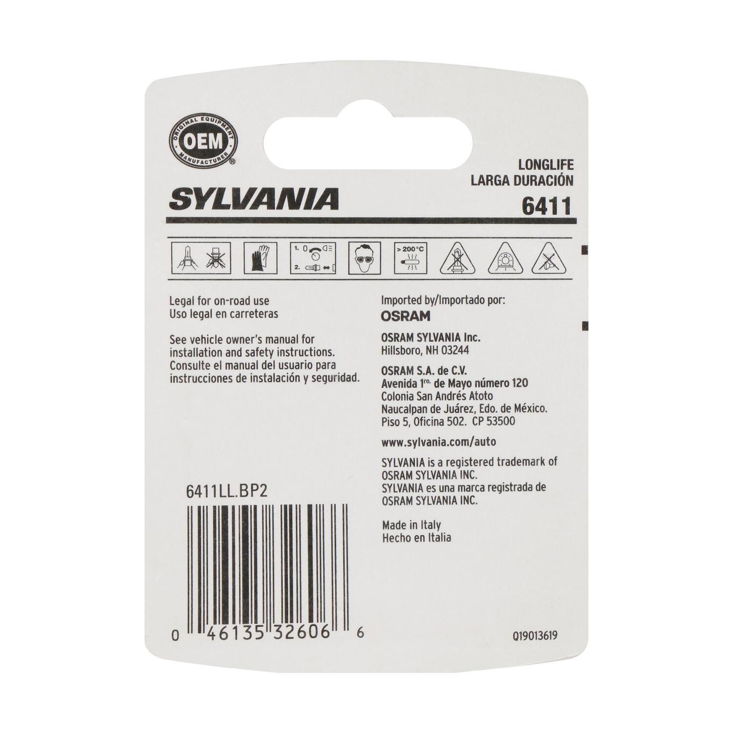 Sylvania LongLife Mini Bulb 6411LL