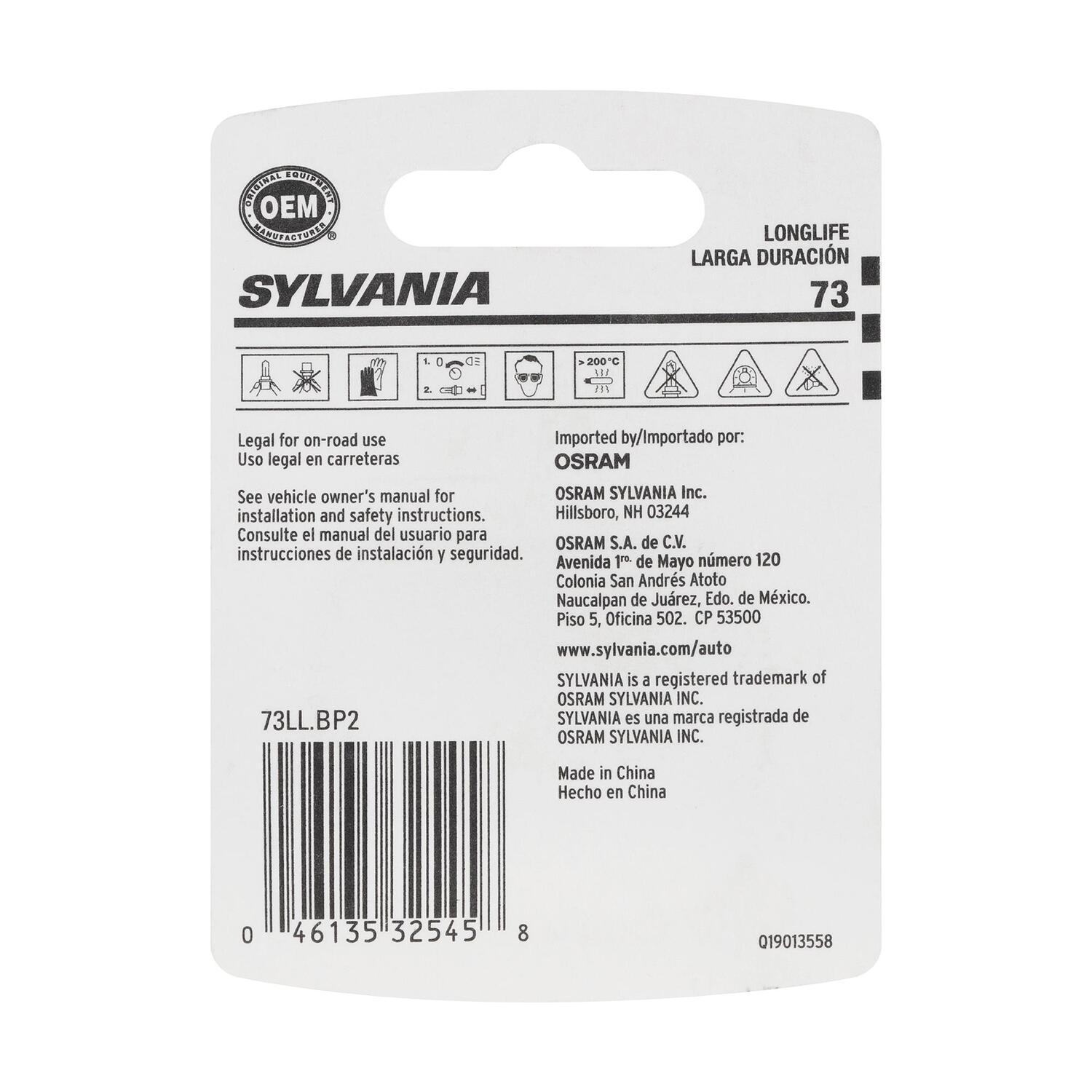 Sylvania LongLife Mini Bulb 73LL