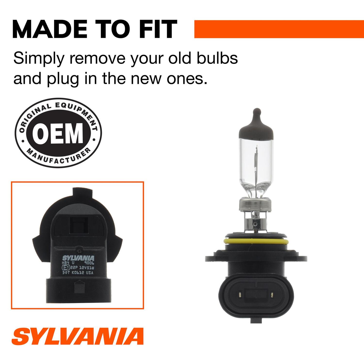 Sylvania Basic Headlight Bulb 9006