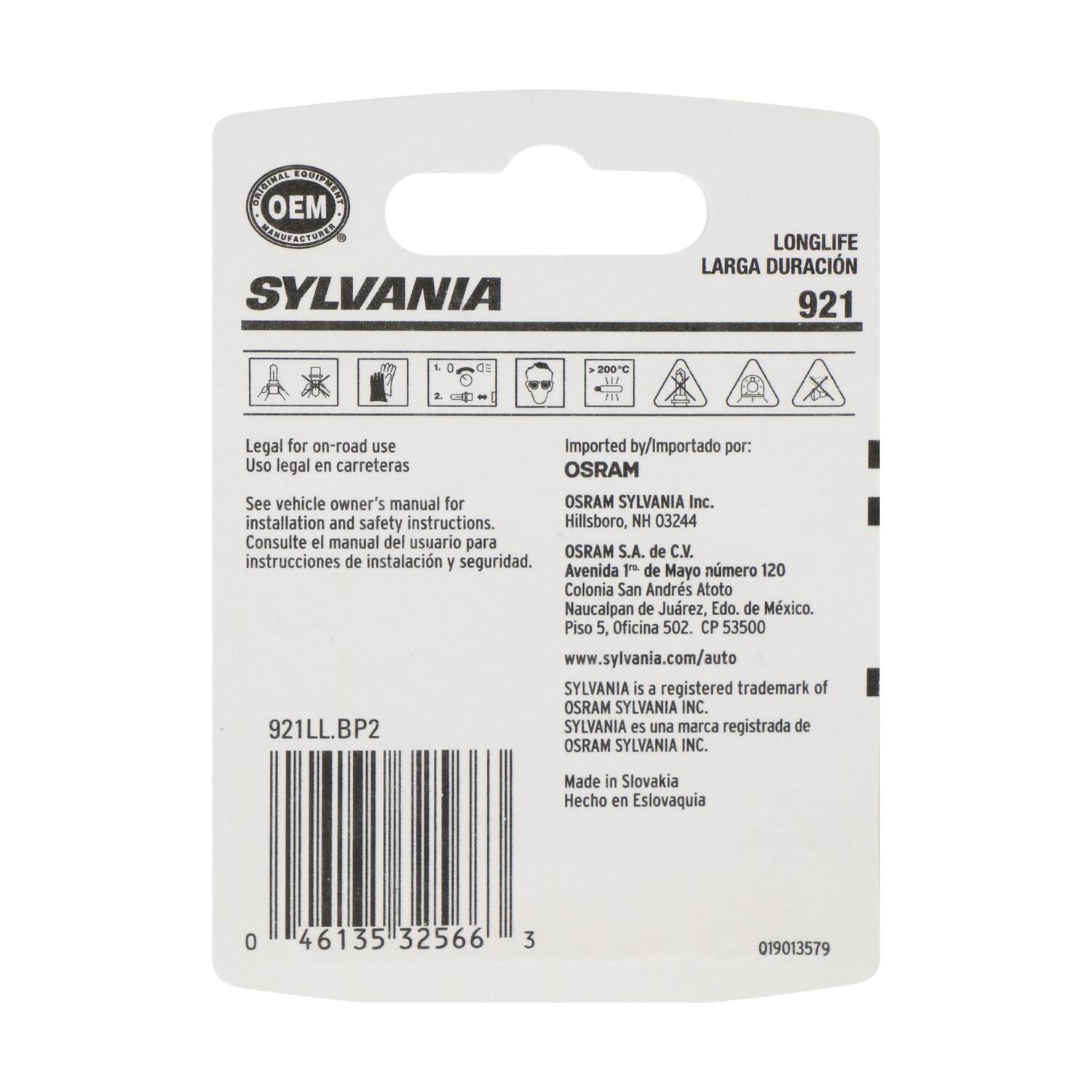 Sylvania LongLife Mini Bulb 921LL