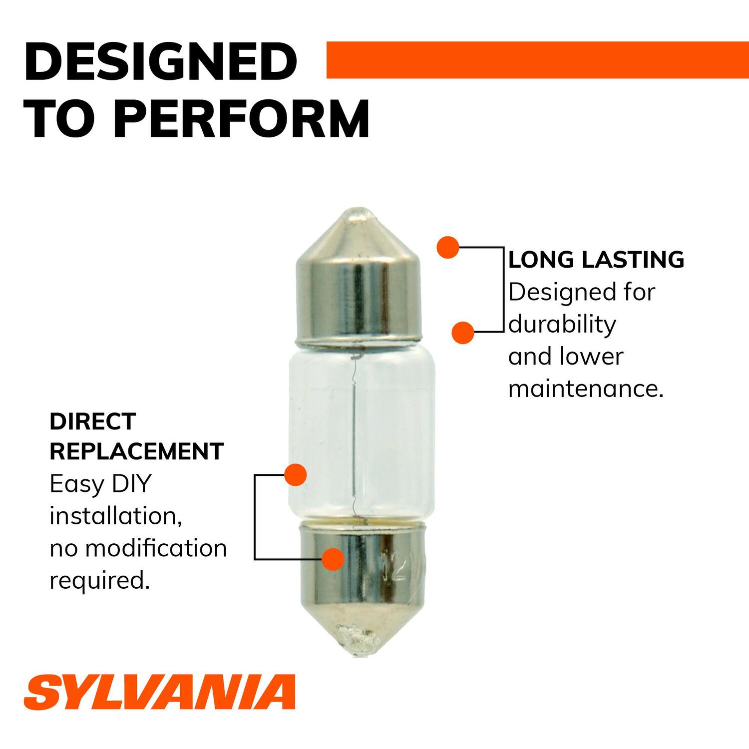 Sylvania LongLife Mini Bulb DE3175LL