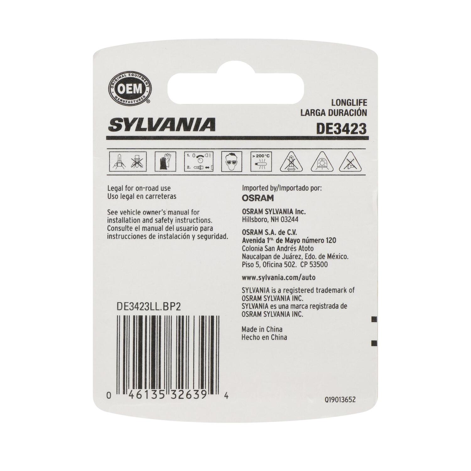 Sylvania LongLife Mini Bulb DE3423LL