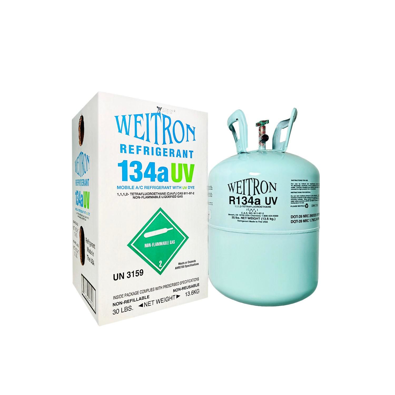 Weitron R134A Refrigerant, UV Dye 30lbs
