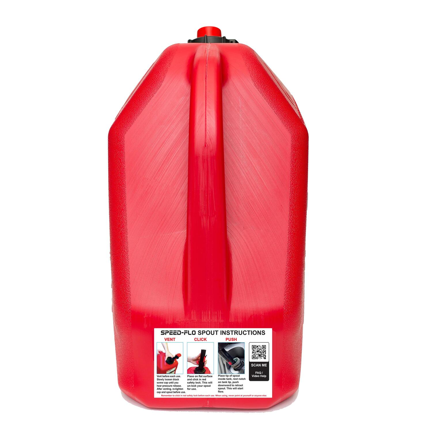 Midwest Can Racing Gasoline Can with Fast Flow Spout 5 Gallon