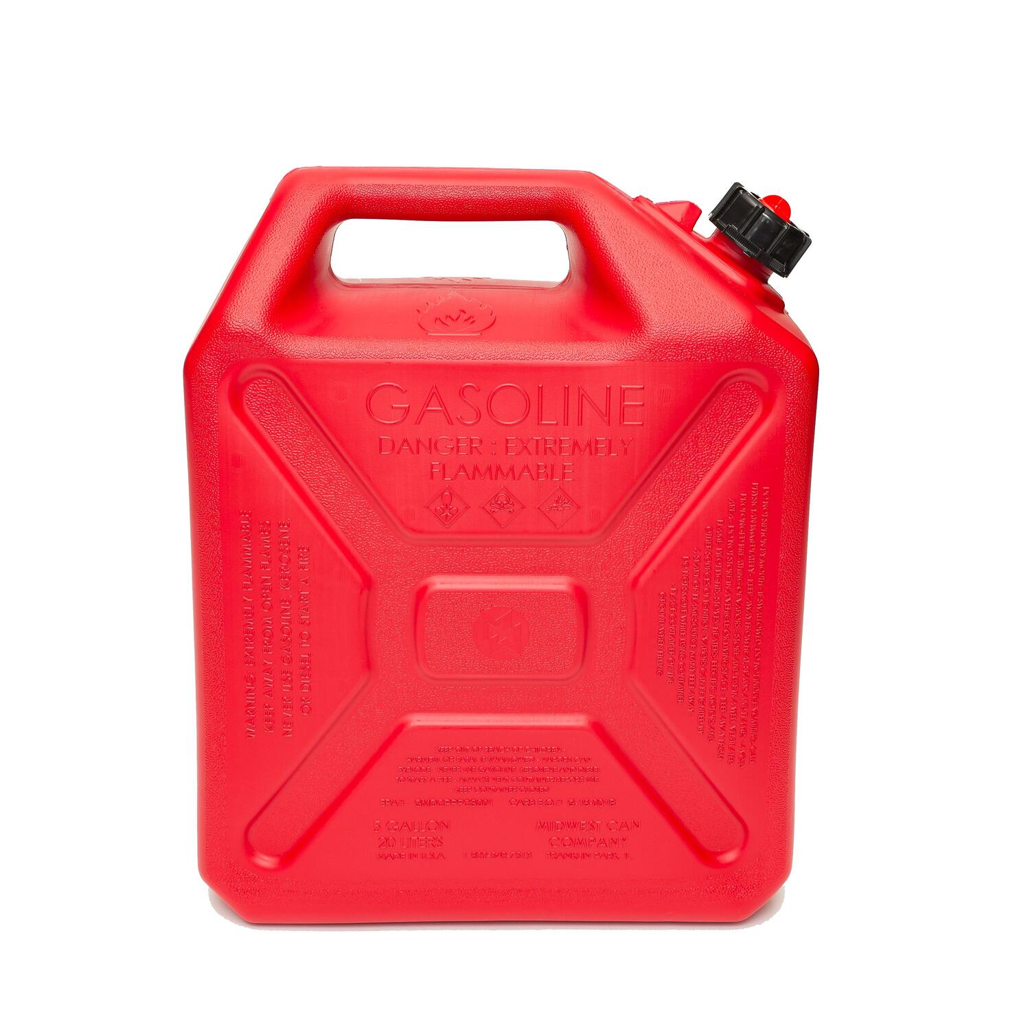 Midwest Can Military Plastic Gasoline Can 5 Gallon