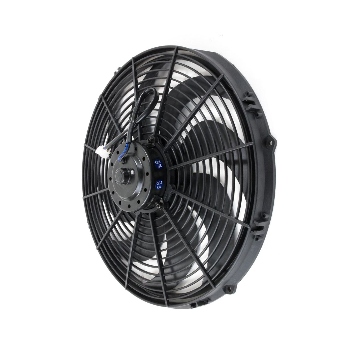 Top Street Performance 16in Black S-Blade Pro Series Universal Cooling Fan