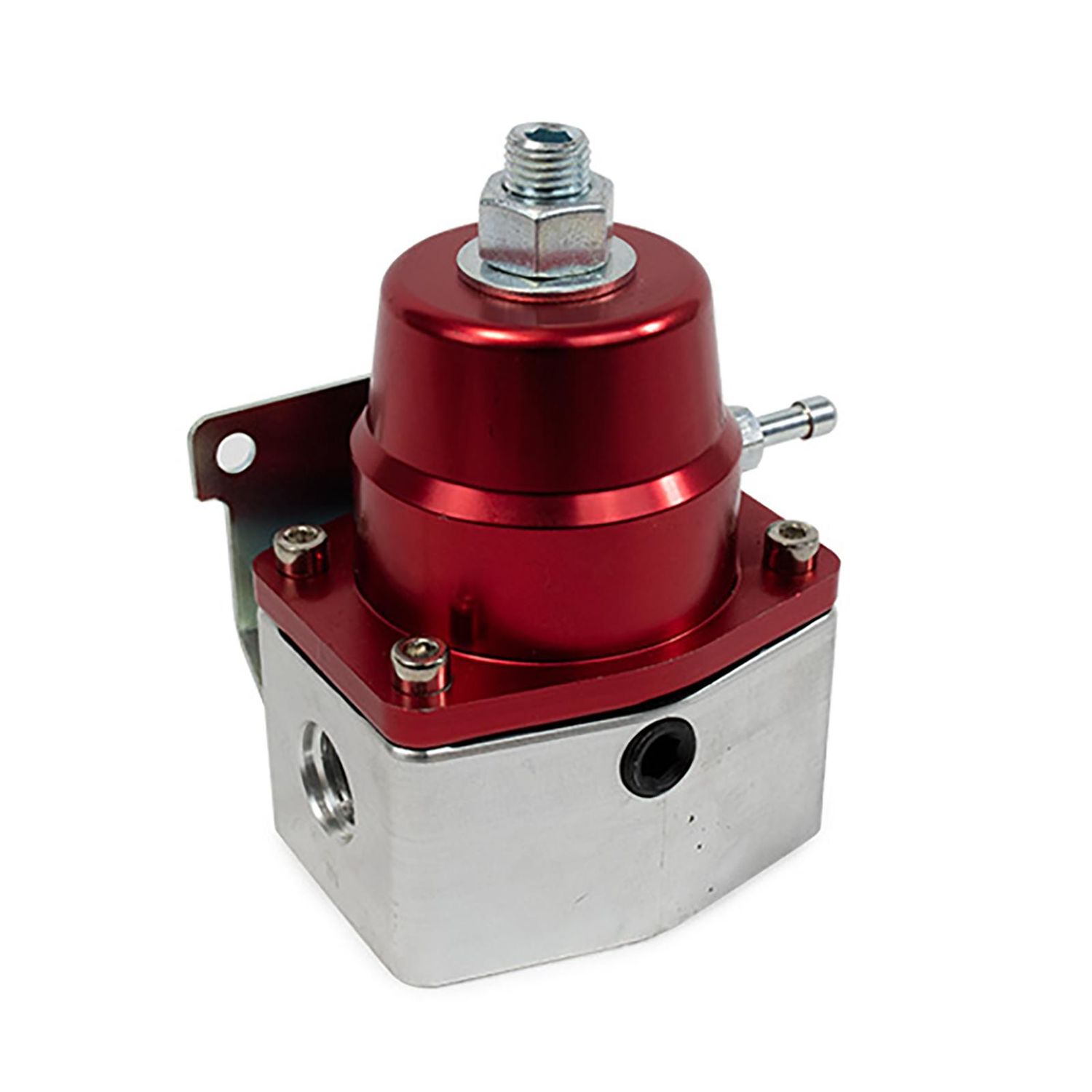 Top Street Performance 40 to 75 PSI Red Anodized Aluminum Fuel Pressure ...