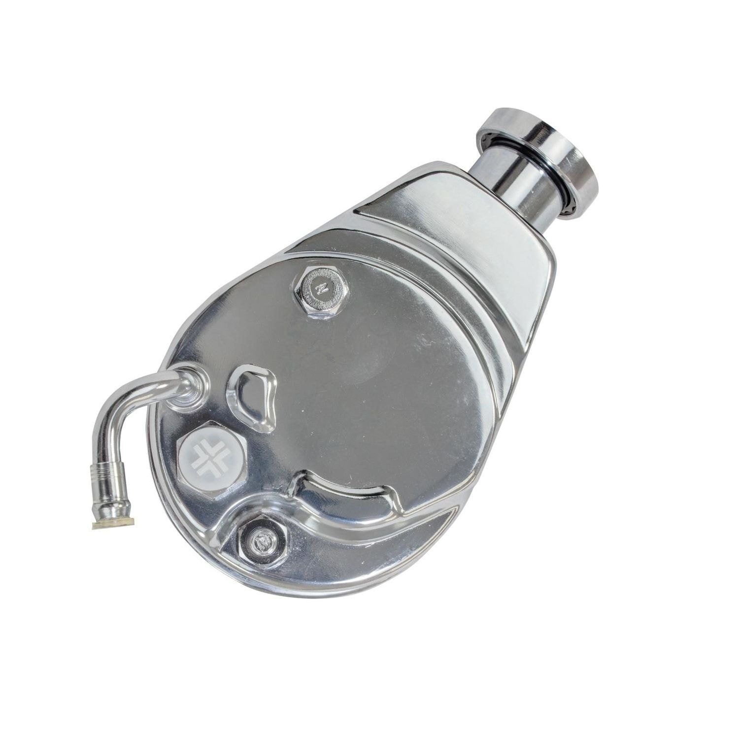Top Street Performance Chrome GM Saginaw P Series Style Power Steering Pump