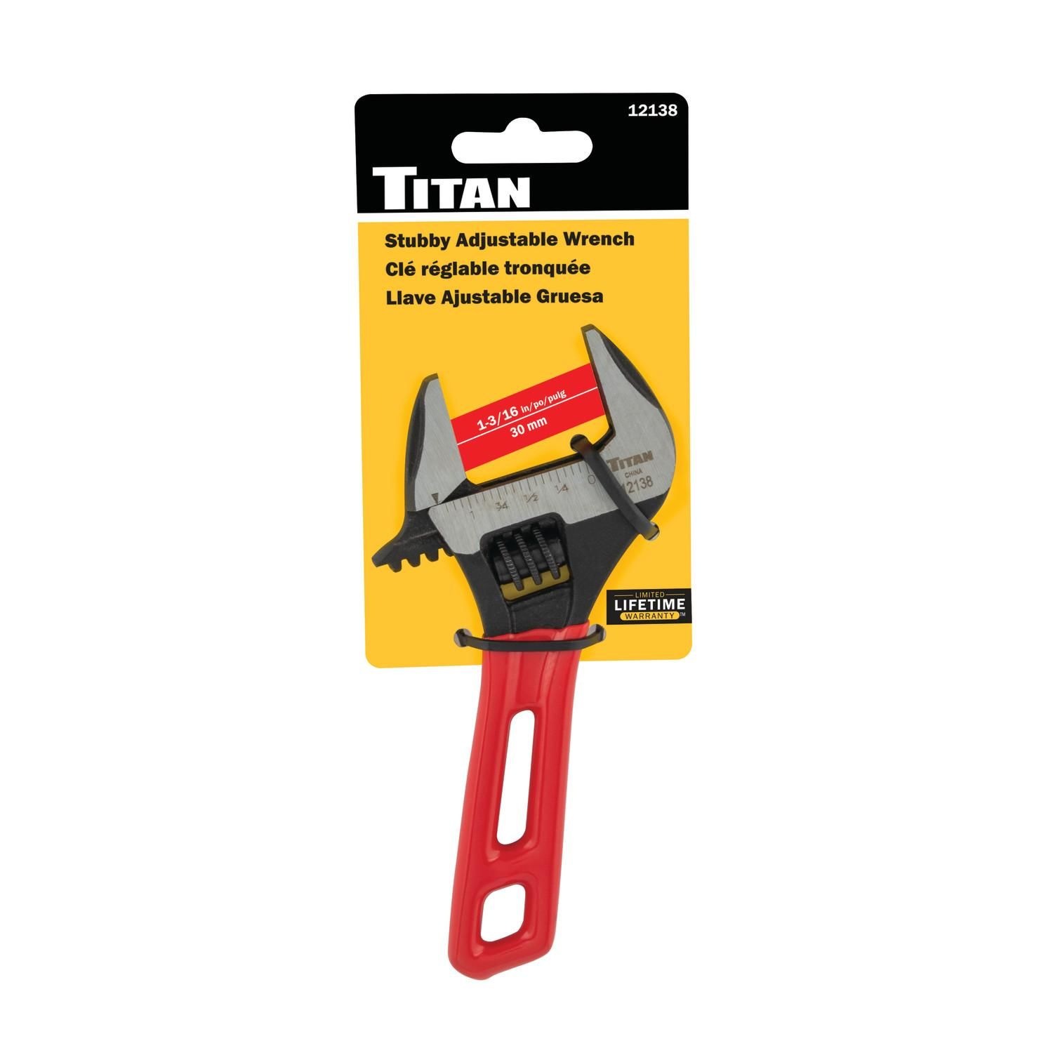 Titan Products 5 1/2in Stubby Adjustable Wrench
