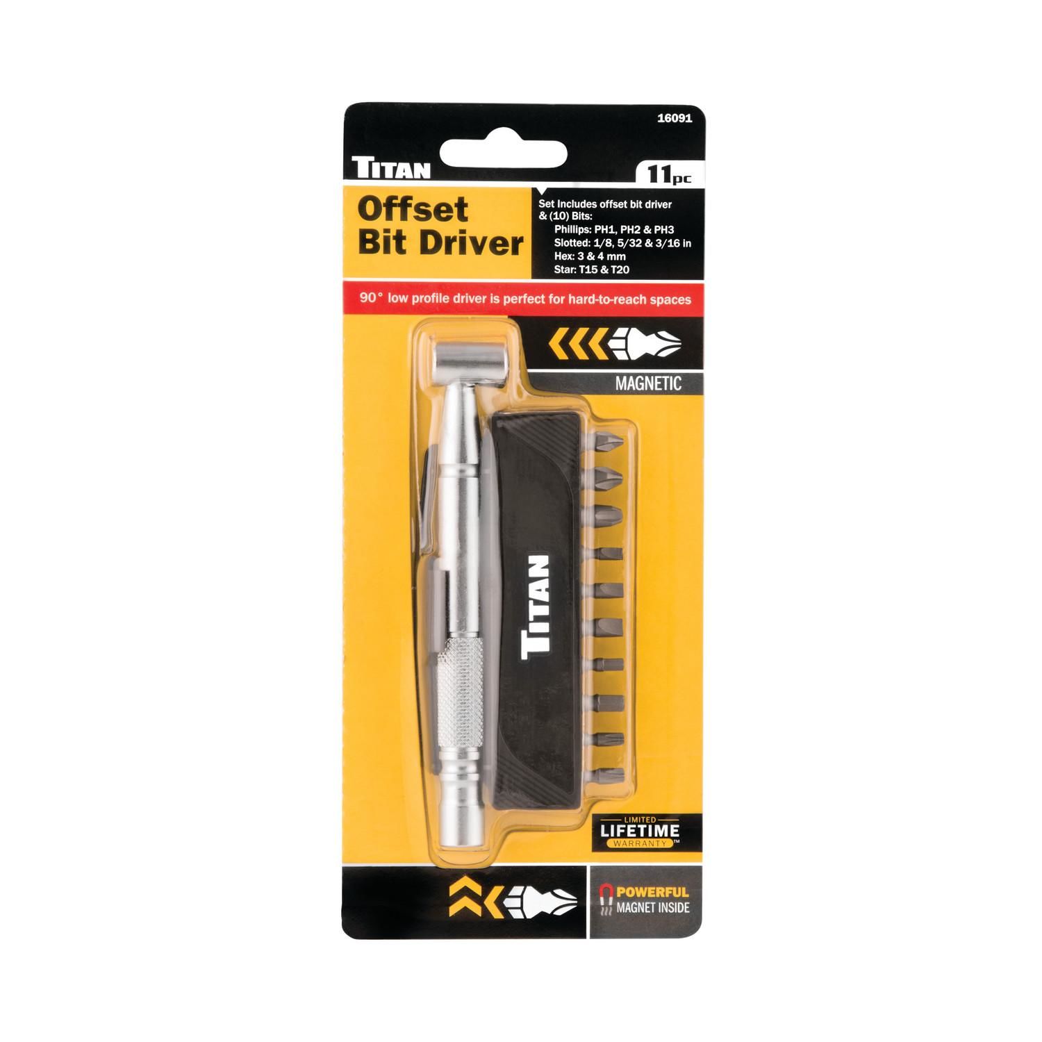 Titan Offset Bit Driver 11 Piece