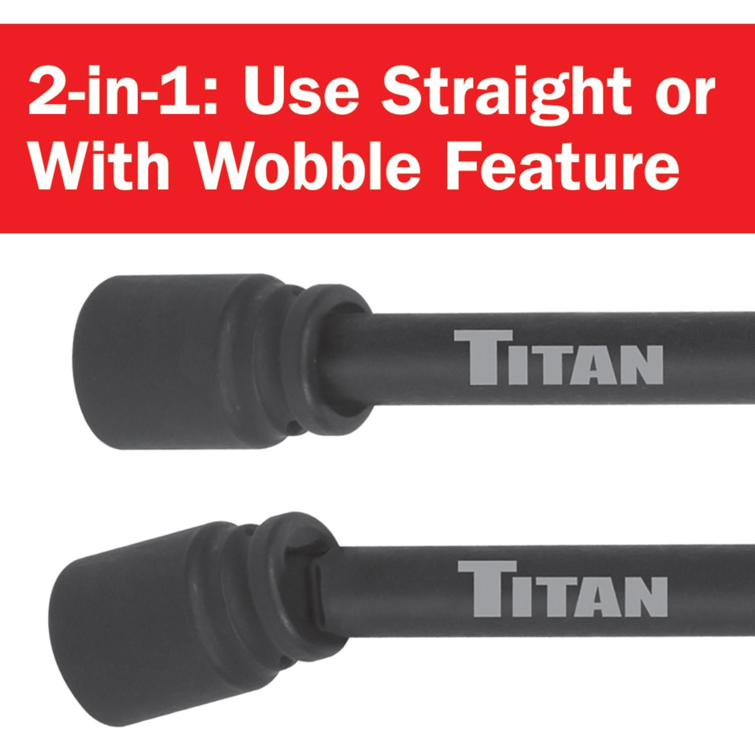 Titan Products 6in Impact Wobble Socket Adapter 3 Piece