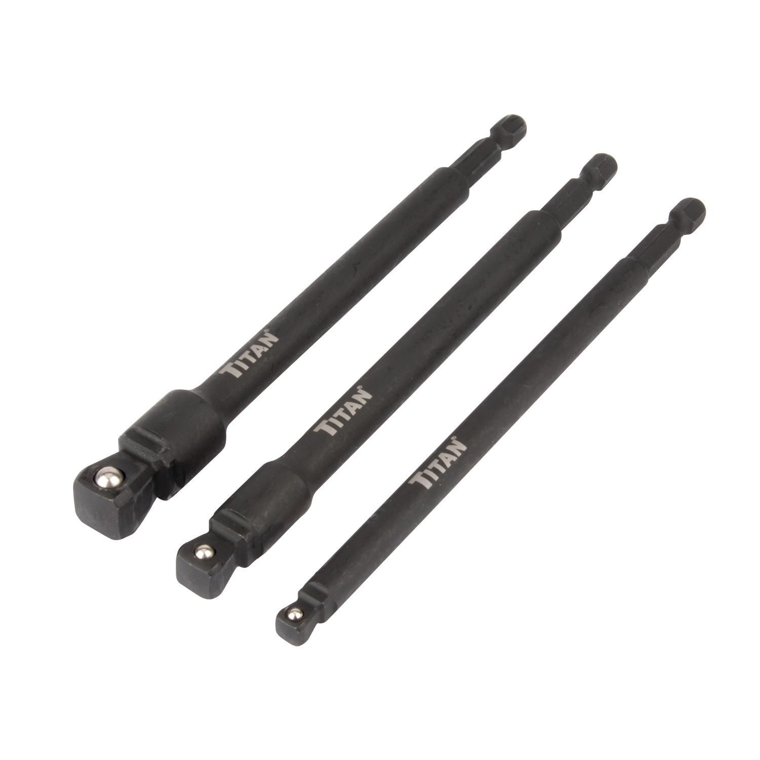 Titan Products 6in Impact Wobble Socket Adapter 3 Piece