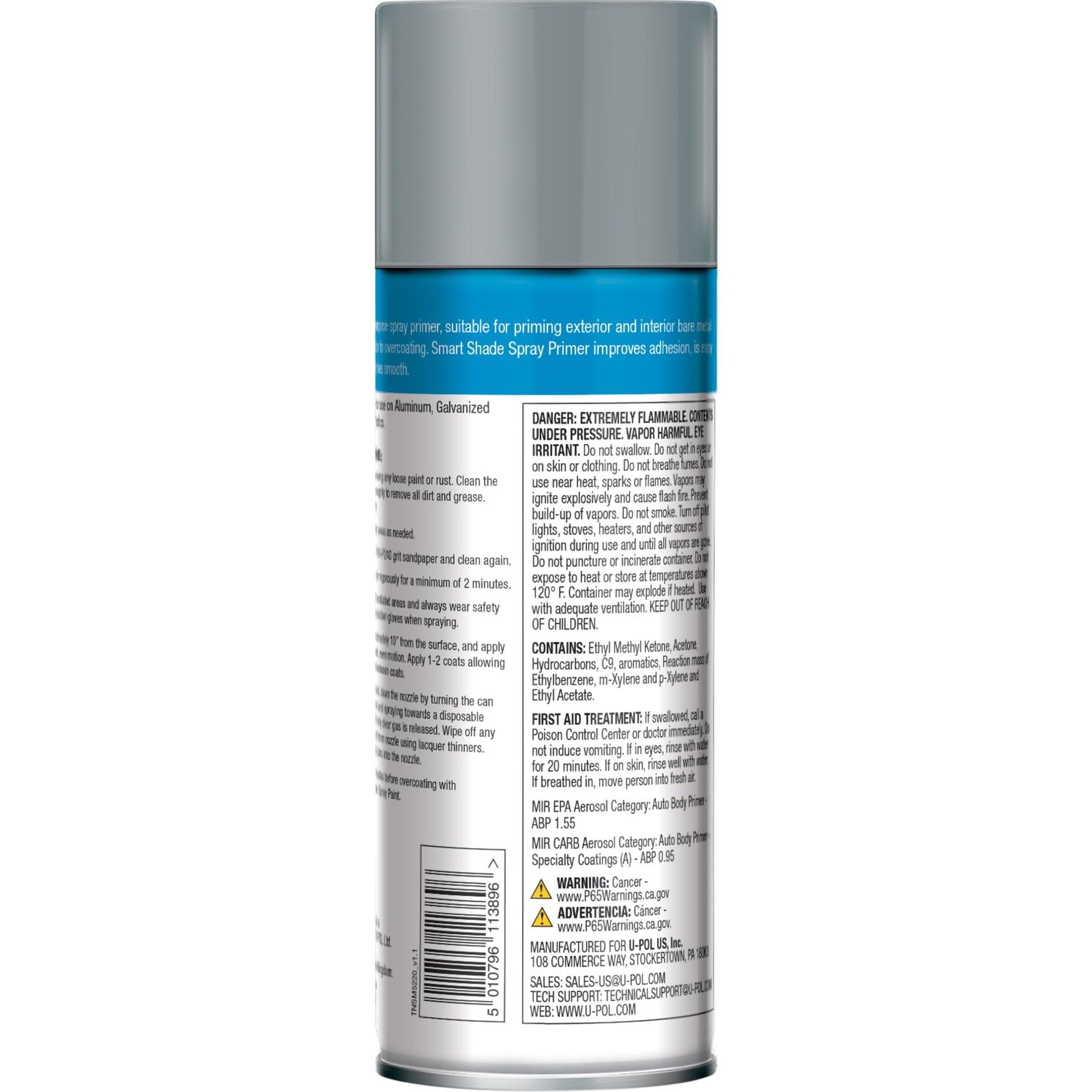 U-POL Gray Smart Shade General Purpose Spray Primer