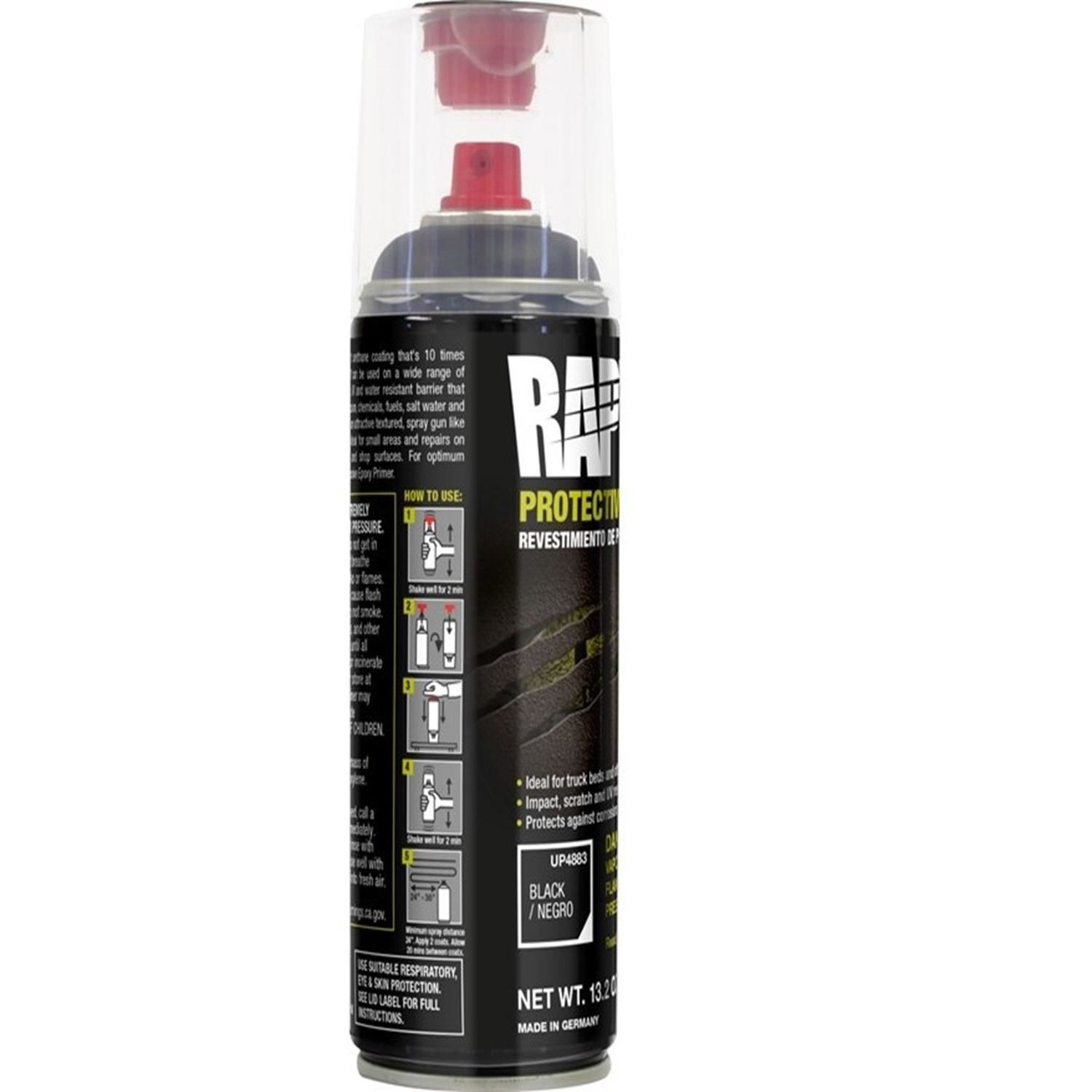 RAPTOR Raptor Black 2K Bedliner Aeros Spray Paint