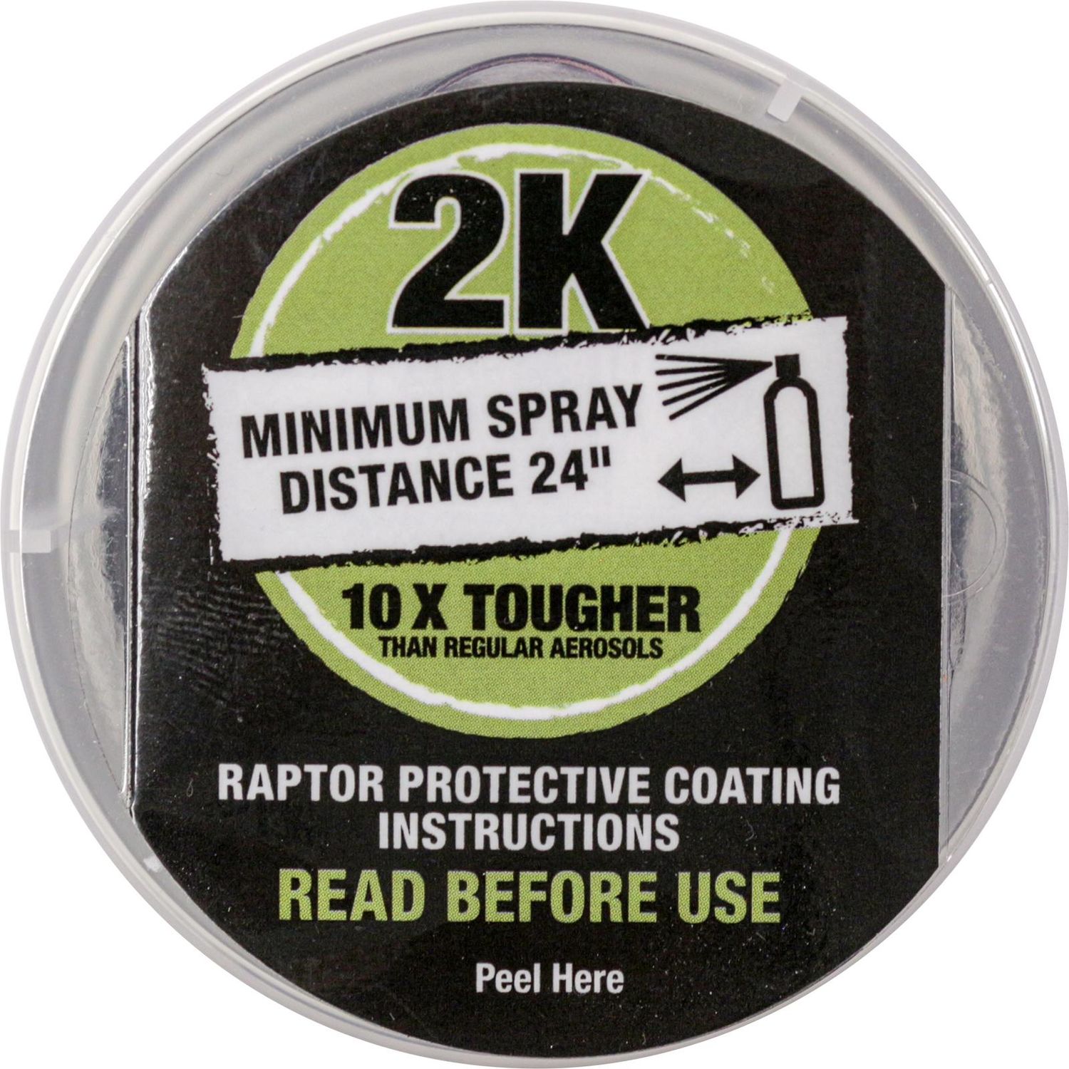 RAPTOR Raptor Black 2K Bedliner Aeros Spray Paint