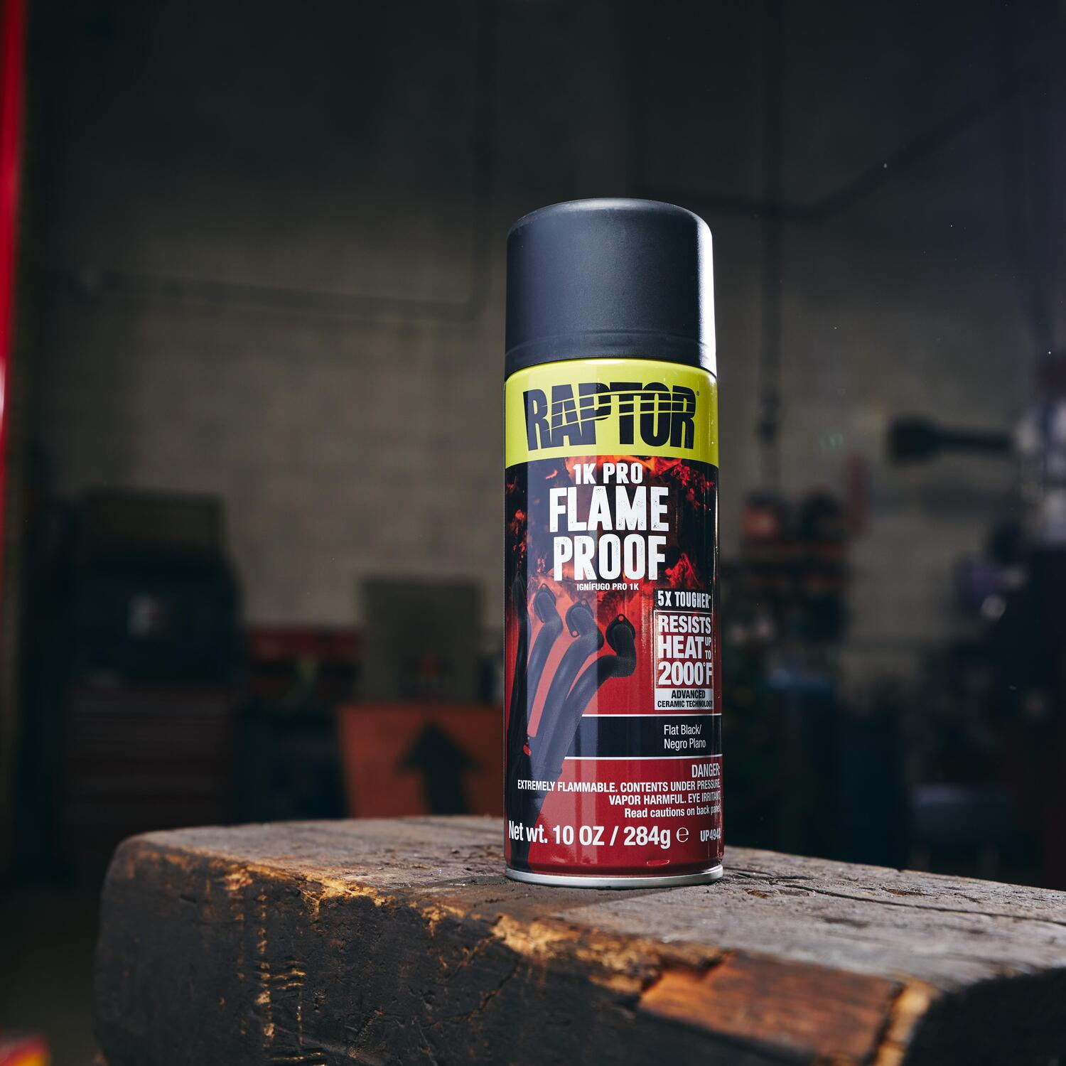 RAPTOR Flat Black Flameproof High Temp Paint