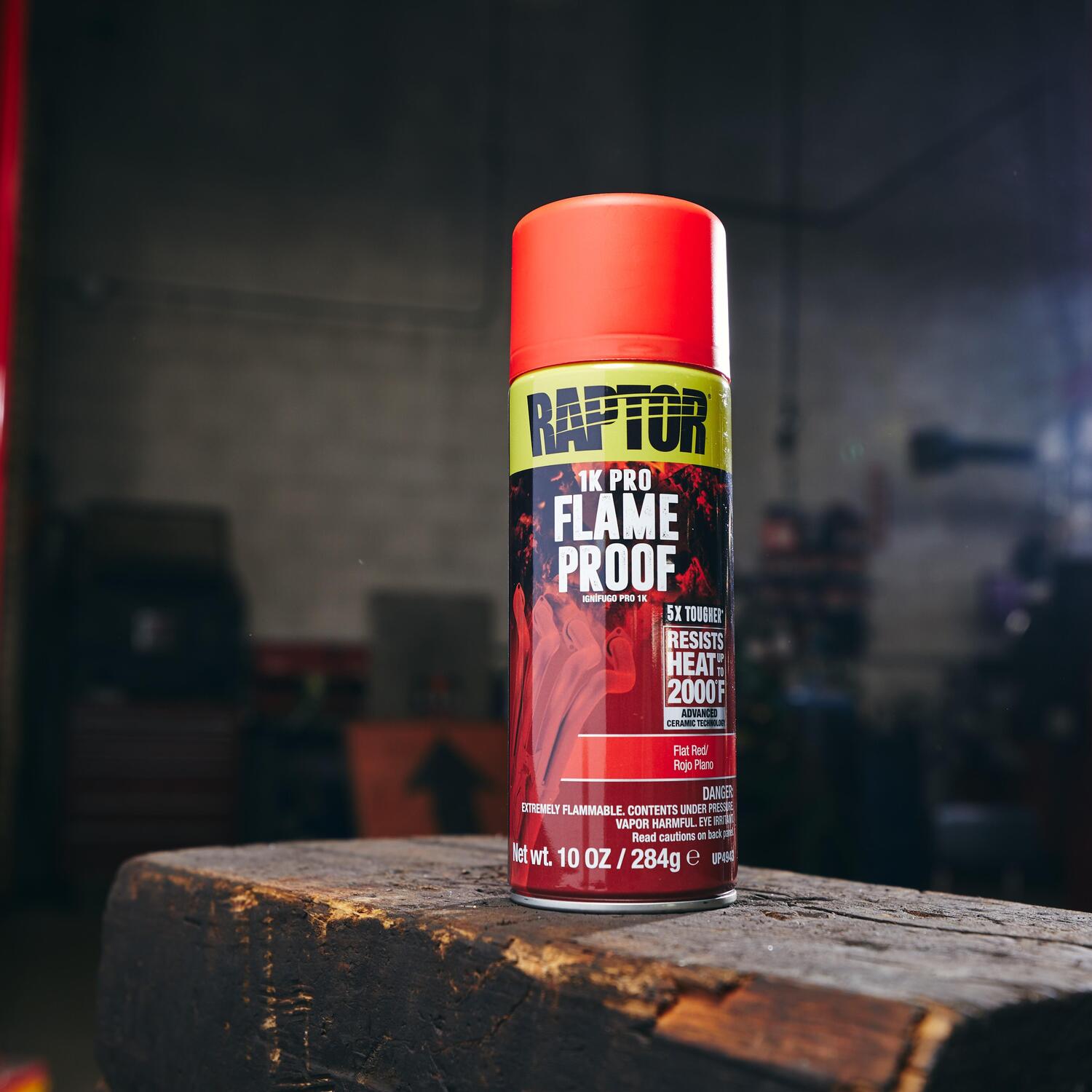 RAPTOR Flat Red Flameproof High Temp Paint