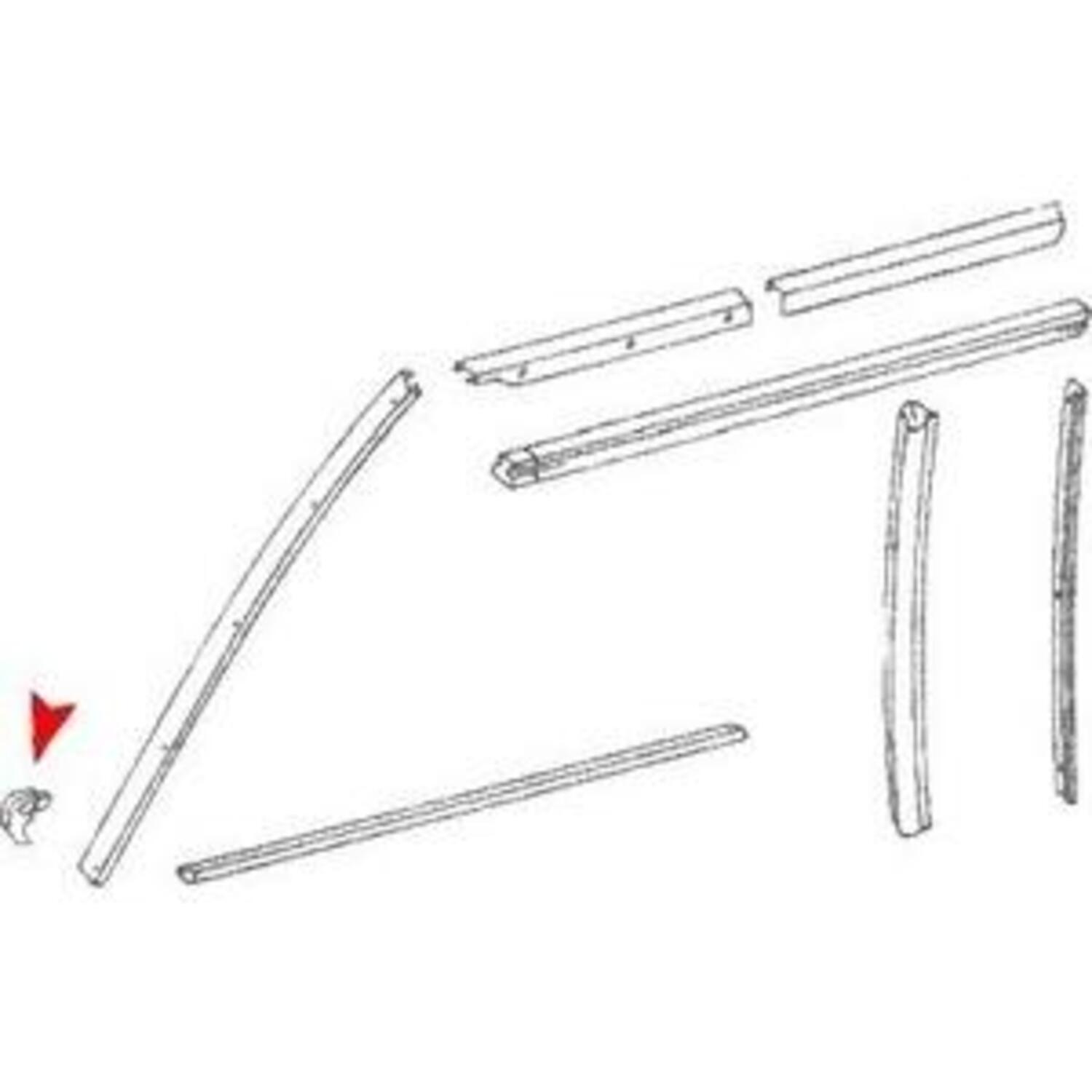 URO Parts Door Window Seal URO-011303