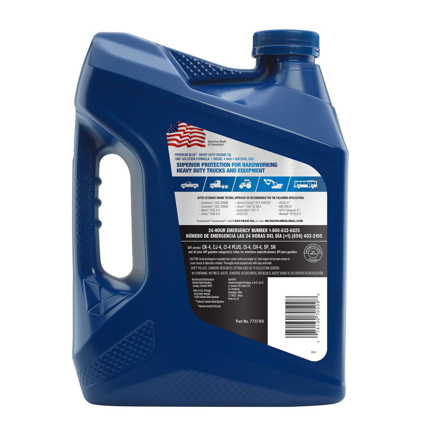 Valvoline Premium Blue Diesel Conventional Engine Oil 15W-40 1 Gallon