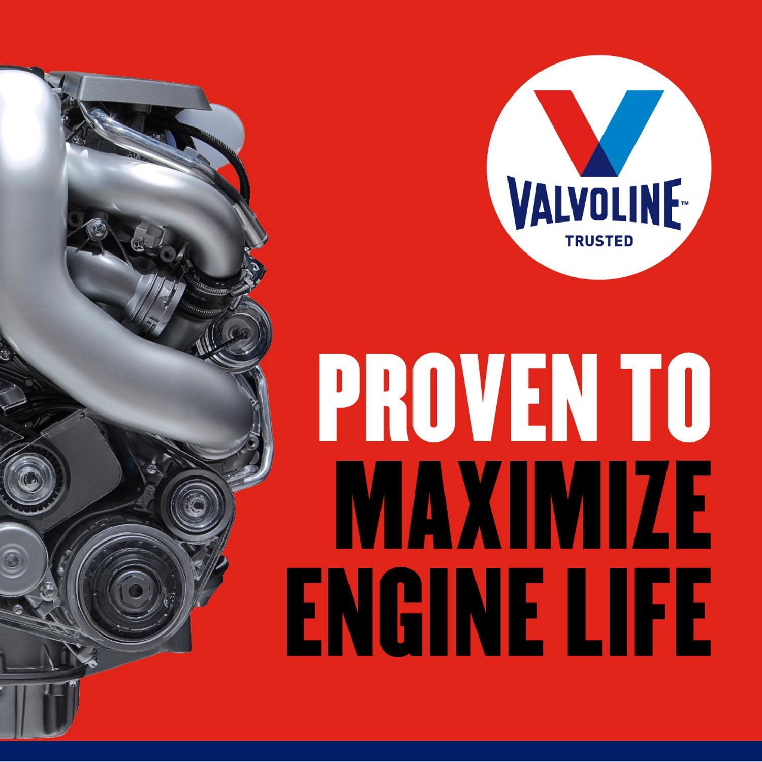 Valvoline High Mileage Synthetic Blend Engine Oil 10W-30 5 Quart