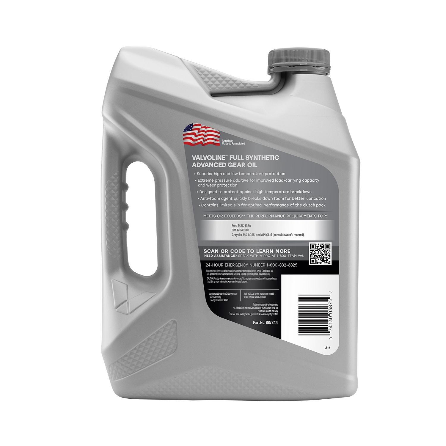 Valvoline SynPower 75W-140 Full Synthetic Gear Oil 1 Gallon