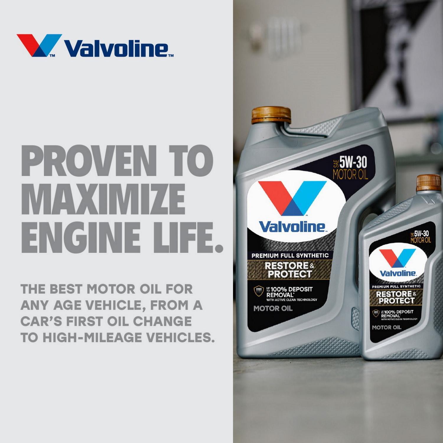Valvoline Restore & Protect Full Synthetic Engine Oil 0W-20 1 Quart