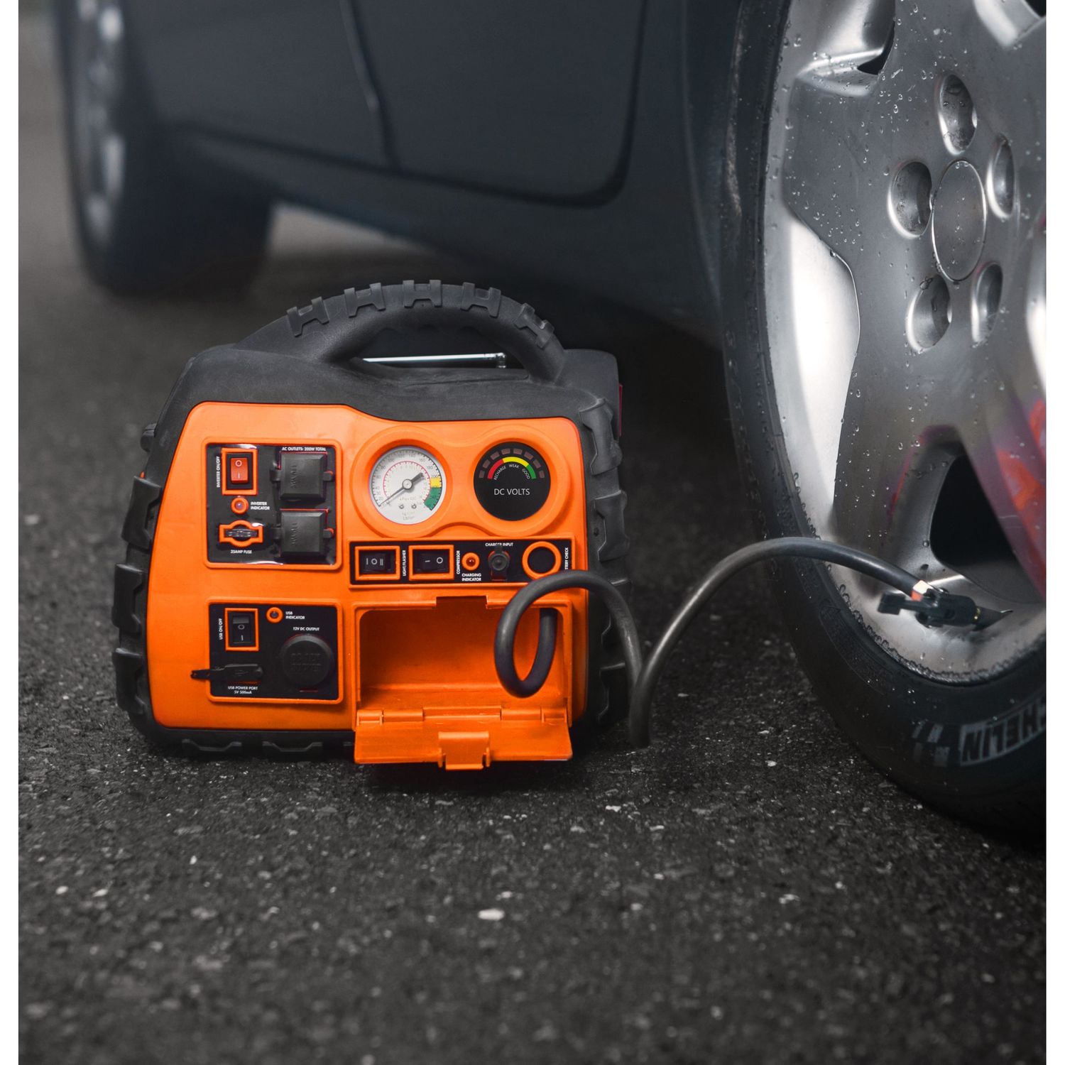 Wagan Power Dome NX2 Jump Starter, Bluetooth, Air Compressor, AC and DC ...