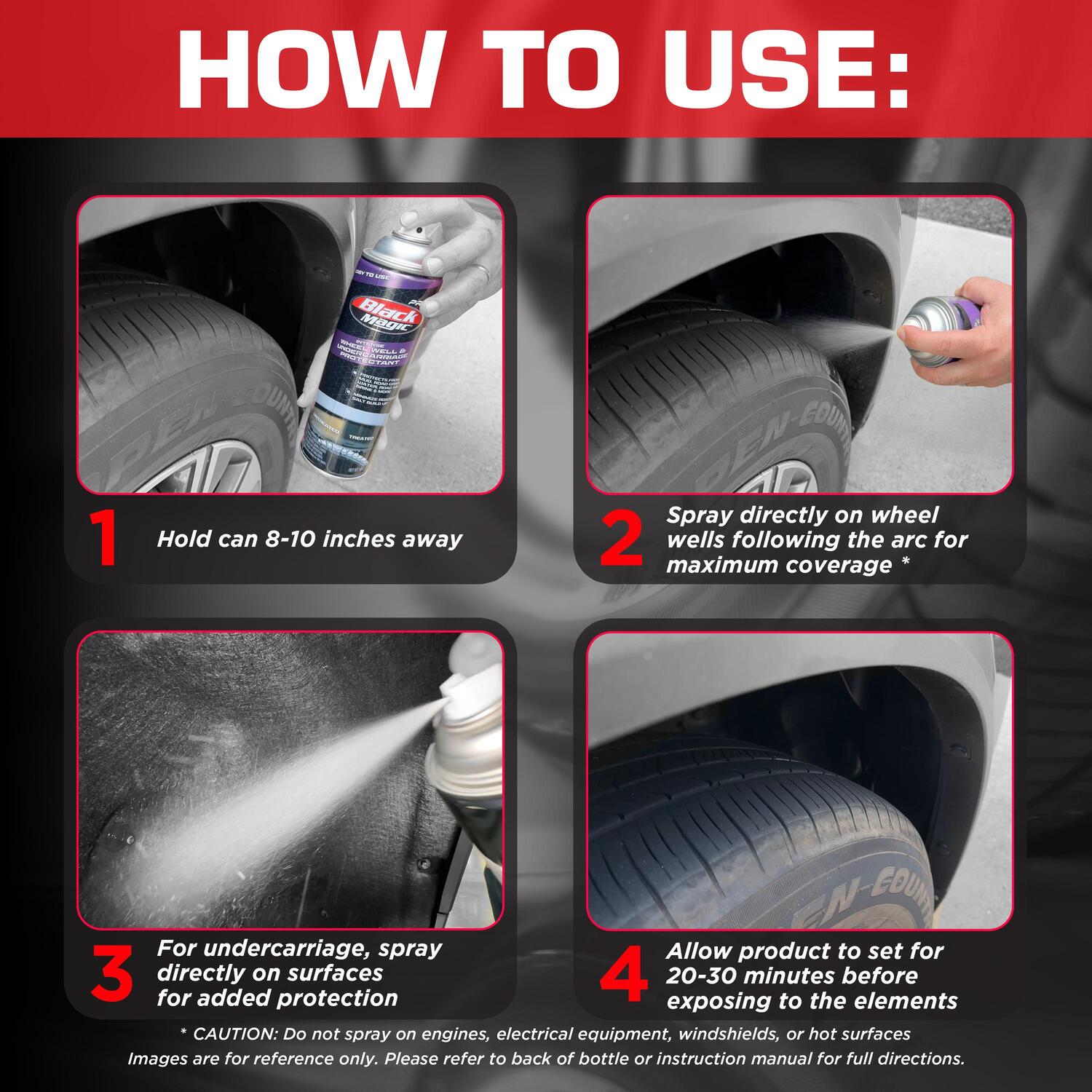 Black Magic Pro Wheel and Undercarriage Protectant 18oz