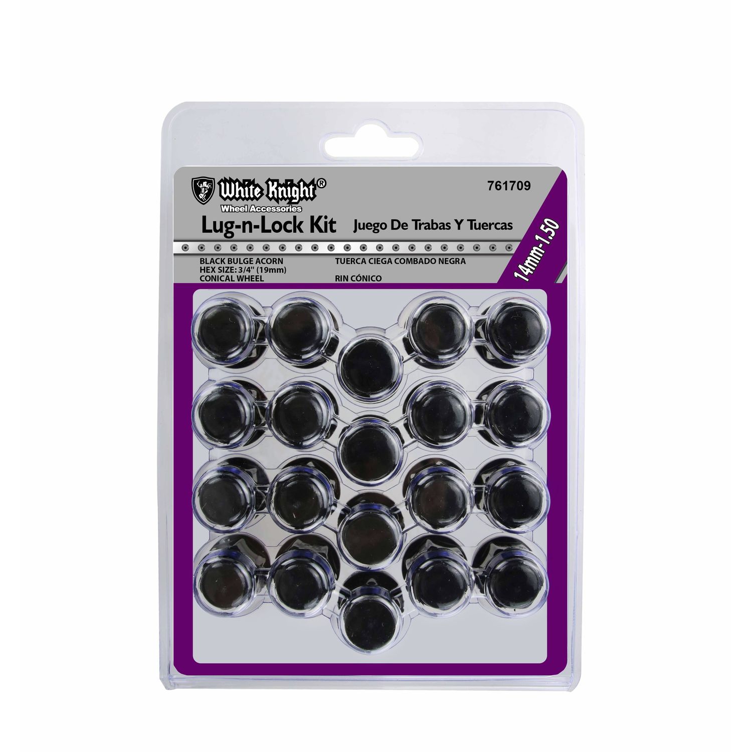 White Knight Wheel Lock Set 761709