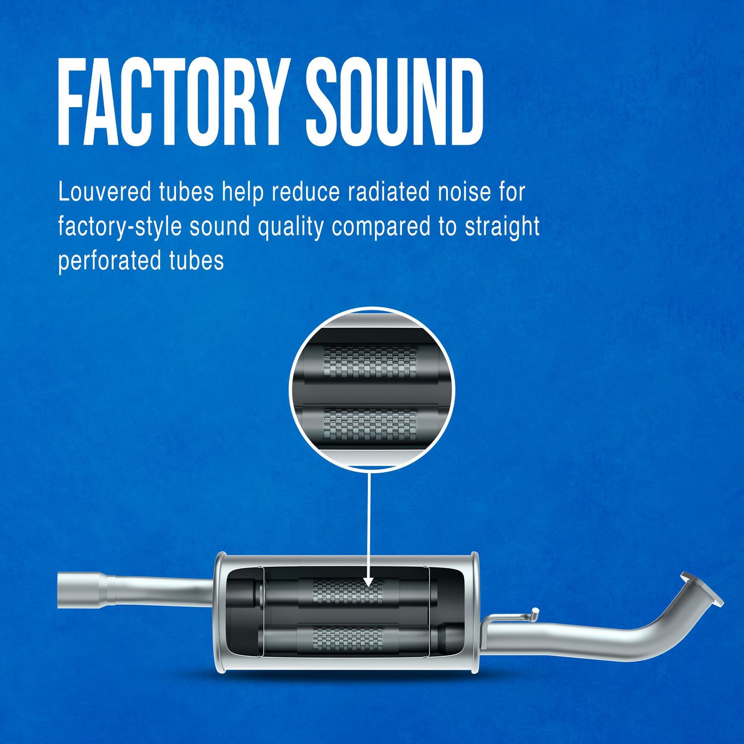 Walker Exhaust SoundFX Oval Pipe Connection Exhaust Muffler 18235