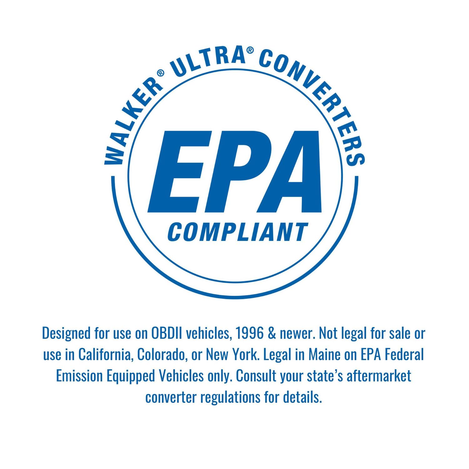 Walker Exhaust Ultra EPA Direct Fit Federal Catalytic Converter 55673