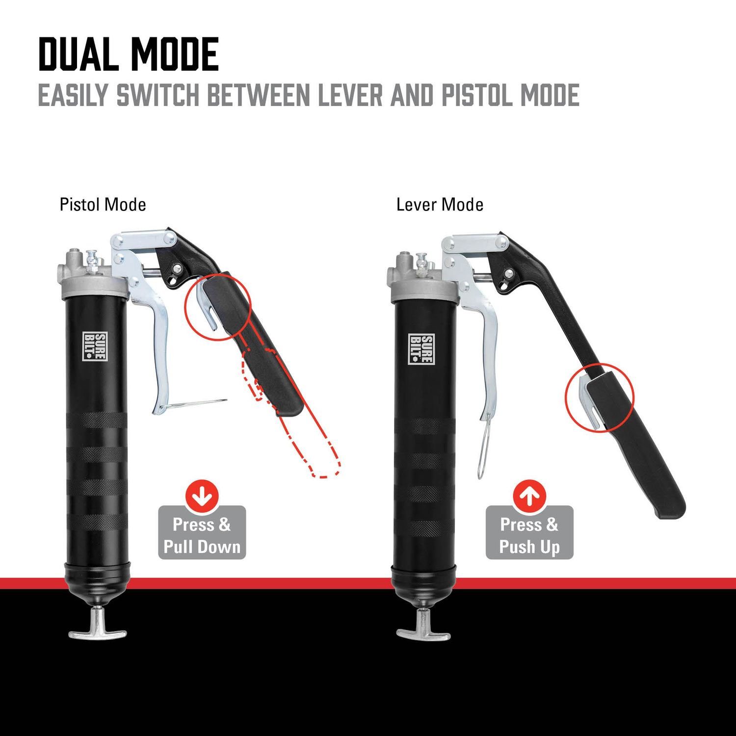 SureBilt Premium Pistol Grip Grease Gun